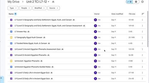 TCI 6th Grade Unit 2 Bundle: Lessons 7-12 | No Prep Slides, Guided ...