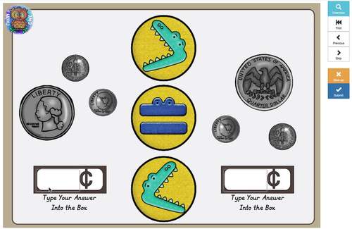 Counting Money | Boom Cards | Count & Compare Dimes and Quarters by ...
