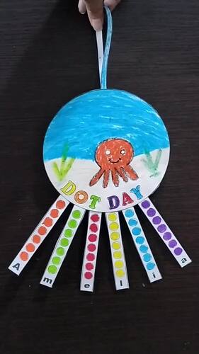 International Dot Day Name Hanging Craft Make Your Mark Activity ...