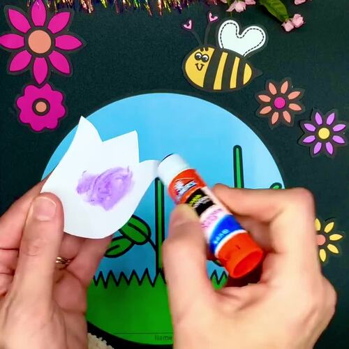 No-Prep Spring Garden Craft | Hello Spring Art Activity | Flower Craft ...