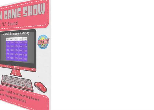 L Sound Articulation Game Show #1 Boom Cards | TPT
