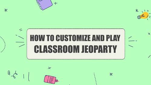 Jeopardy: Classroom Review Game Template (PowerPoint) by Classroom ...