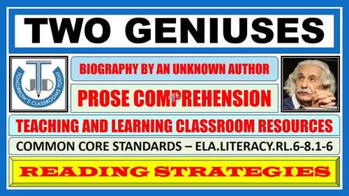 TWO GENIUSES - READING BIOGRAPHICAL TEXT - BUNDLE by JOHN DSOUZA