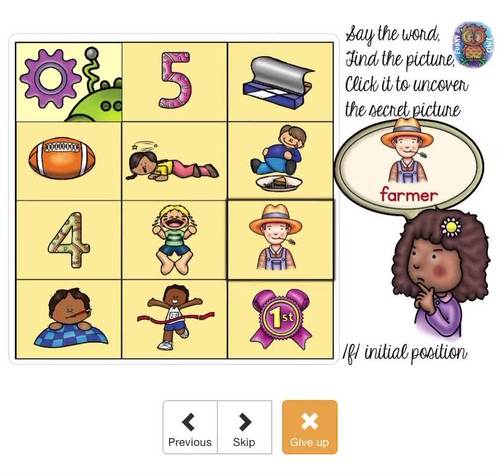 Articulation | Boom Cards Articulation -F- Games | Reveal the Pictures ...