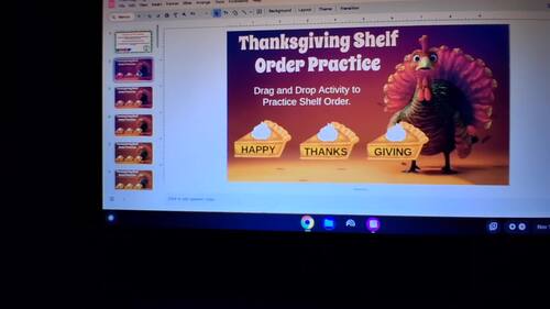Thanksgiving Dewey Shelf Order Practice: Drag & Drop Pies into ...