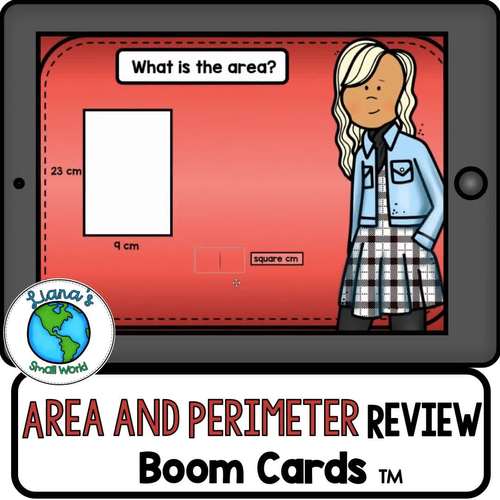 Area and Perimeter Review Boom Deck Digital Task Cards by Liana's Small ...