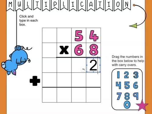 2 Digit by 2 Digit Multiplication Standard Form Google Slides and ...