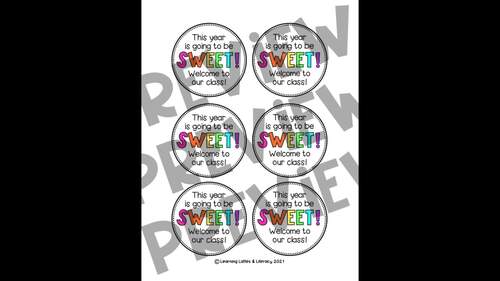 Sweet Back to School Gift Tags Student Treats Sweet School Year Meet ...