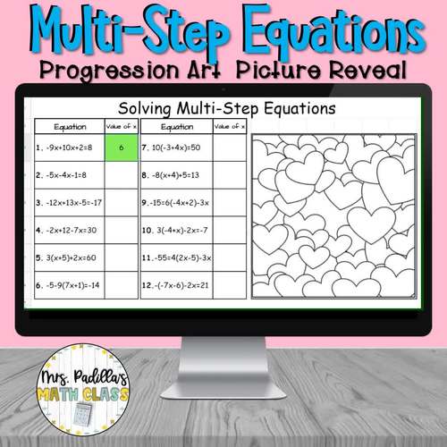 Solving Equations Pixel Art Activity Bundle | Digital | Distance Learning