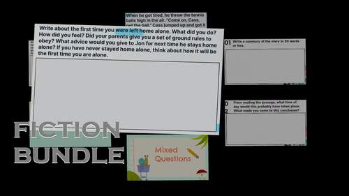 Fiction Reading Comprehension Google Slides Digital Resources 6th 7th Grade