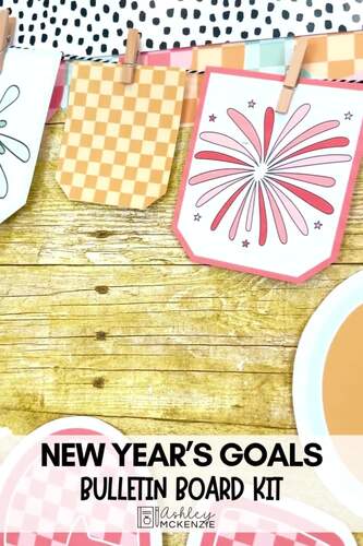 New Year Bulletin Board Bundle New Year Goals Posters, Letters January ...