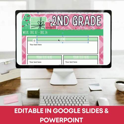 Editable Christmas Classroom Newsletter Template Winter Themed | TPT