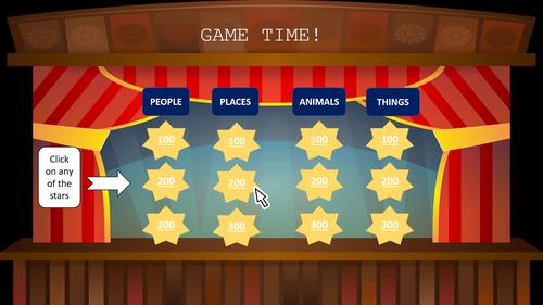 Singular and Plural Nouns slides with game based quiz by TheTeacherLab