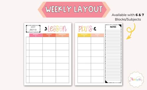 Teacher Planner Printable 2025-2026 | Light Daisy Theme | DATED by ...