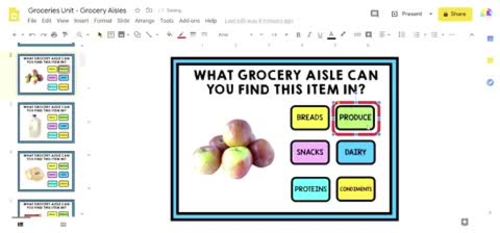 Life Skills - Grocery Shopping - Grocery Aisles - GOOGLE - Special ...