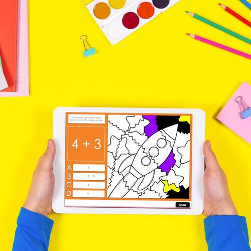Digital Adding within 10 Interactive Games, Google Slides, PDF | TPT