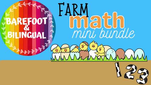 Math Farm Clipart - Farm Math Manipulatives Clipart Mini Bundle | TPT