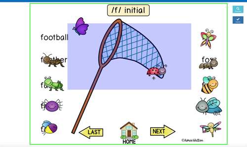 Catching Bugs Interactive Articulation Speech Boom Cards™ by Aimee Walton