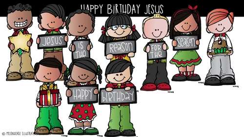 Happy Birthday Jesus clip art, Christmas clip art COMBO PACK | TPT
