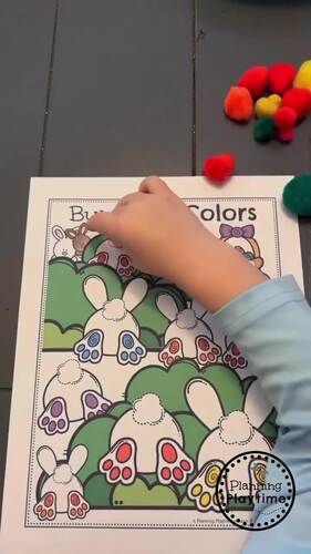 Easter Preschool Activities No-Prep Math, Patterns & Literacy Binder