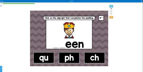 Digraphs Phonics Boom Cards Interactive Digital Task Cards by First ...