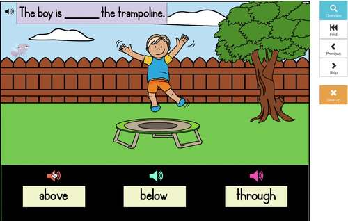 Prepositions | BOOM CARDS by Teaching Literacy | TPT