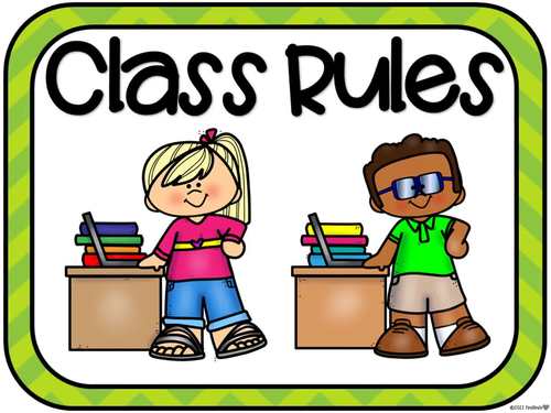 EDITABLE Class Rules Posters + Student's book and Class Activities
