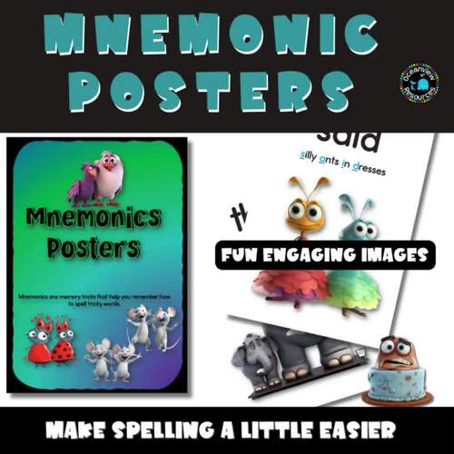 Mnemonic posters tricky spelling words #4thsale by Oceanview Resources