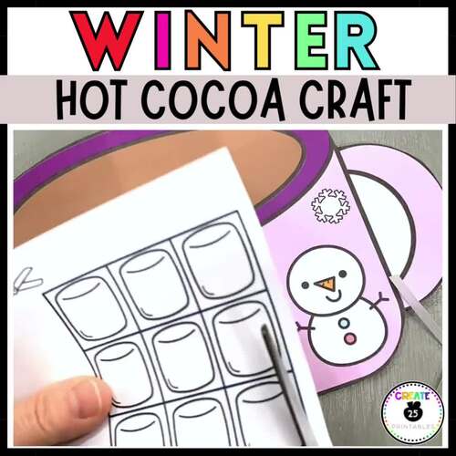 January Craft | Hot Chocolate Craft | Pre-K & Kindergarten Winter Craft