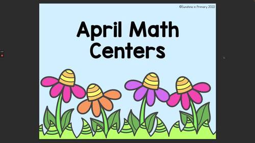 April Math Center Activities by Sunshine in Primary - Early Childhood ...