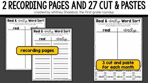 Word Work Center Activity *GROWING BUNDLE* to Increase Nonsense Word ...