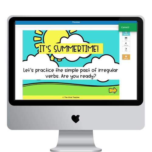 Irregular Past Tense Verbs Mystery Picture Boom Cards™ by The Viral Teacher