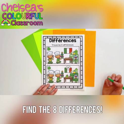 FRENCH St. Patrick's Day Activities | Activités de la Saint-Patrick ...