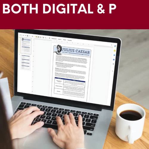 Julius Caesar Unit Study Standards-Based Literary Analysis Activities