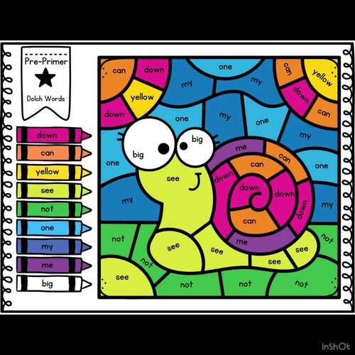 High-Frequency Sight Words {Dolch Pre-Primer} No Prep Worksheets