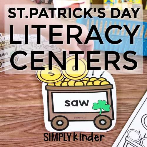 Kindergarten Math & Literacy Centers - St. Patrick's Day March Activities