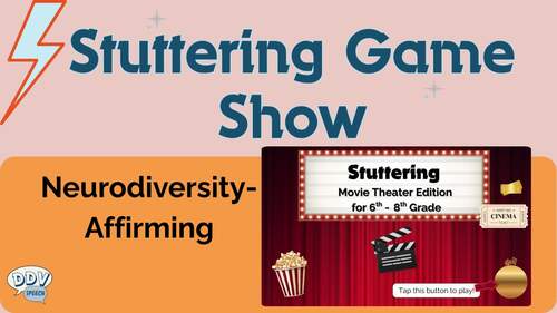 Middle School Stuttering Game Show: Interactive Speech Therapy PowerPoint