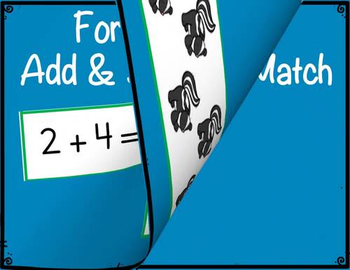 Forest Animals Addition & Subtraction 0-10 Number Sentence Match