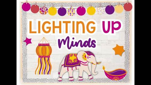 Diwali Bulletin Board & Classroom Decor, Posters, Photo Craft - Editable
