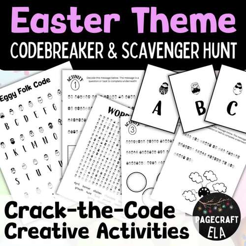 Easter Codebreaker Cryptogram Activities | Scavenger Hunt | Crack the Code