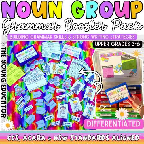 Noun Groups Activities | GRAMMAR BOOSTER PACK | Differentiated Grades 3 ...