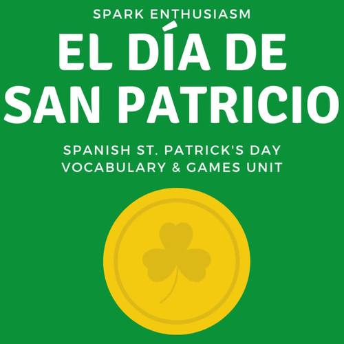 St. Patrick's Day Vocabulary Activities & Games Unit in Spanish | TPT