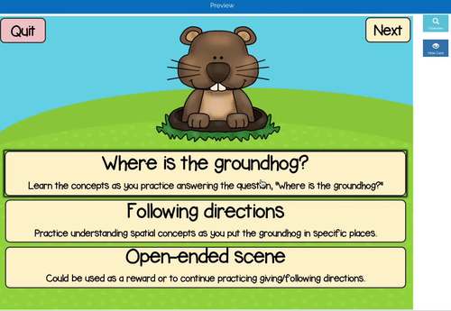 Where is the Groundhog? Boom Cards™ Groundhog Day Speech Therapy ...