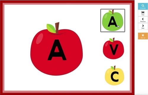 Uppercase Letters with Boom Cards™ | Apples | Digital by Just Julie Shop