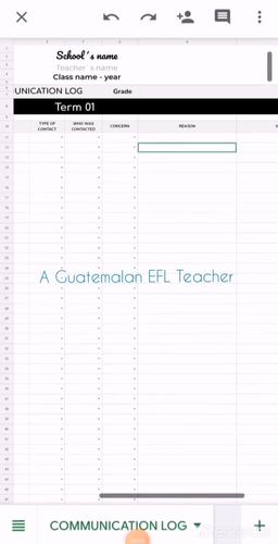 COMMUNICATION LOG - DISTANCE LEARNING by A Guatemalan EFL Teacher