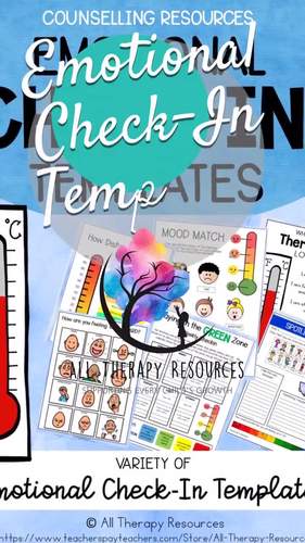 Emotional Behavioral Check-In Templates - 35 Templates | TpT