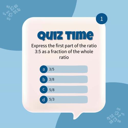 Maths Ratios Quiz Game Activity by Worksheet Whisperer | TPT