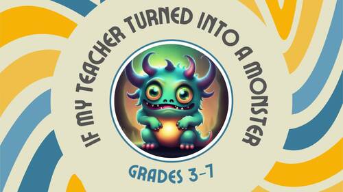 Halloween Creative Writing Craftivity, If My Teacher Turned Into a Monster