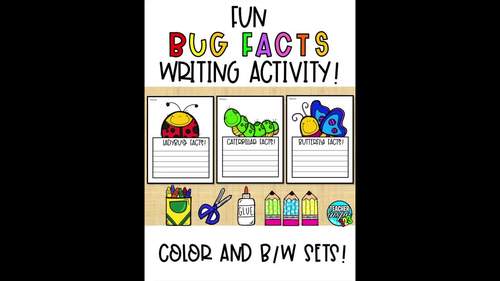 Build A Bug Insects Spring Informational Writing Activities by ...