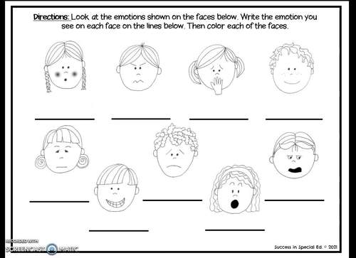 Emotional Regulation Unit Interactive Worksheets and Activity Pages